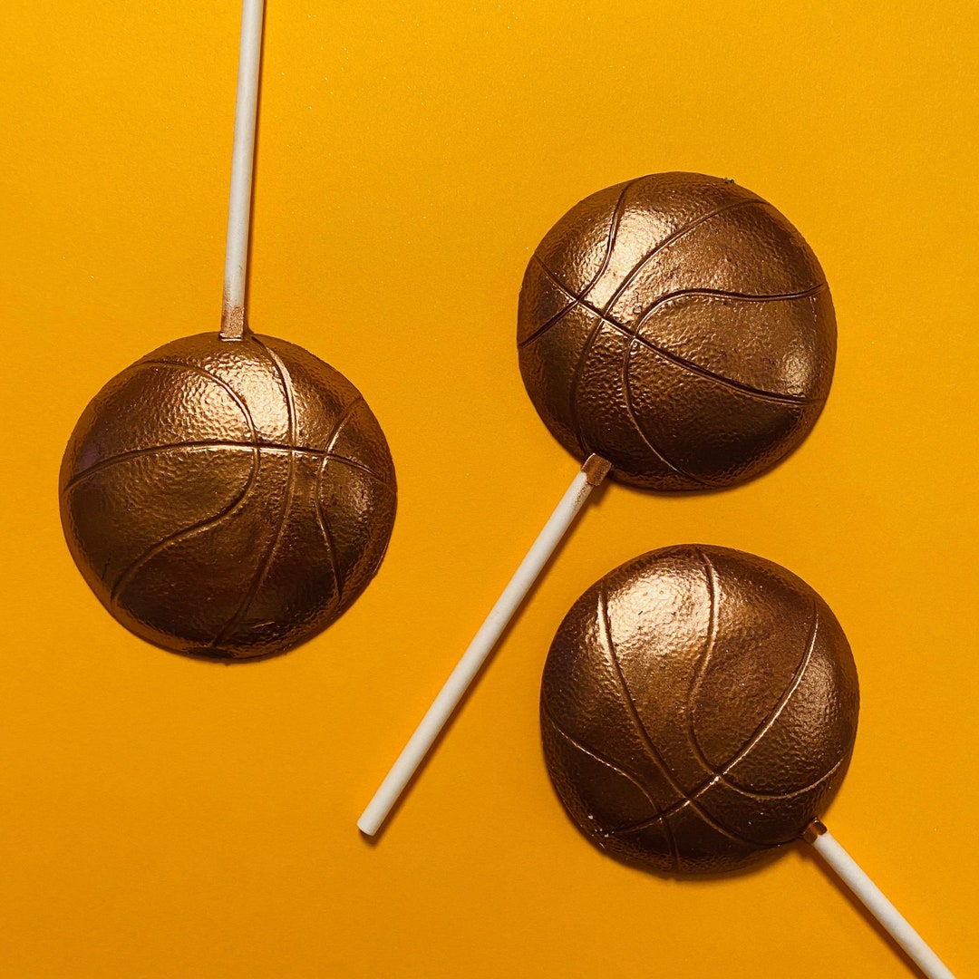 Basketball Chocolate Lollipops - Etsy