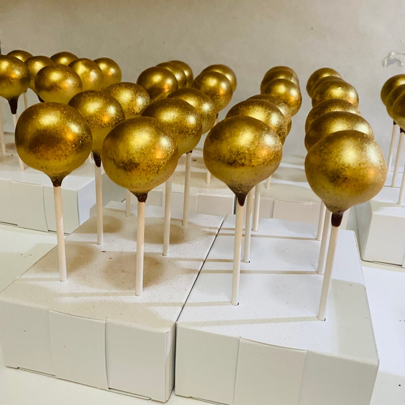 Gold Cake Pops - Etsy