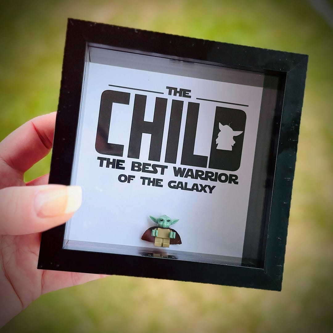 Personalized Grogu Shadow Box Frame: Star Wars Gift for Child - Etsy