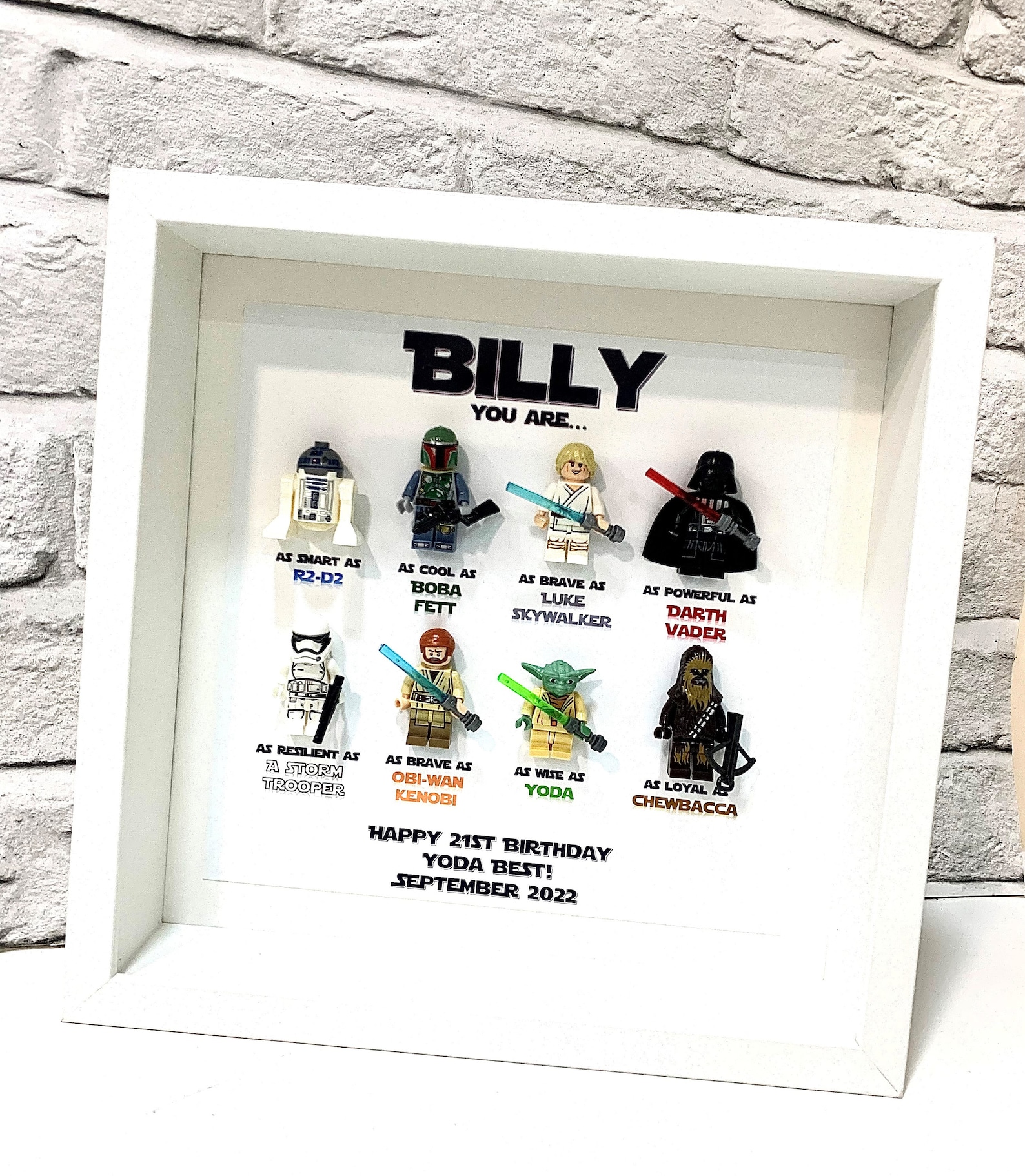 Personalised Star Wars Gifts Personalised Box Frames - Etsy UK