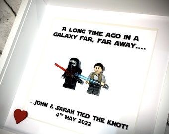 Star Wars Personalised Picture Frame Wall Art - Wedding Day, Engagement ...