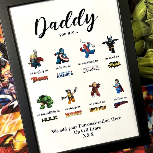 Superhero Print - Etsy