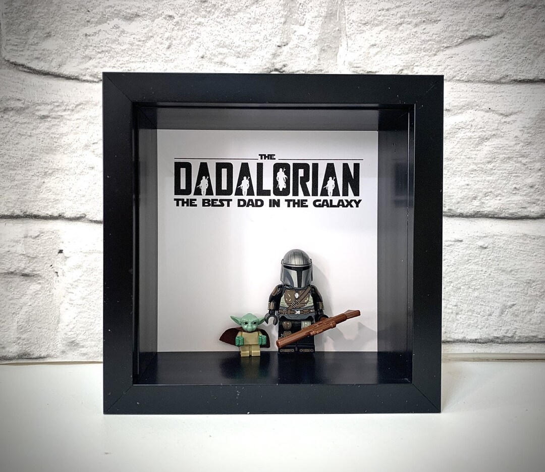 Star Wars the Mandalorian & Grogu Mini Figure Quote | Framed Wall Art ...
