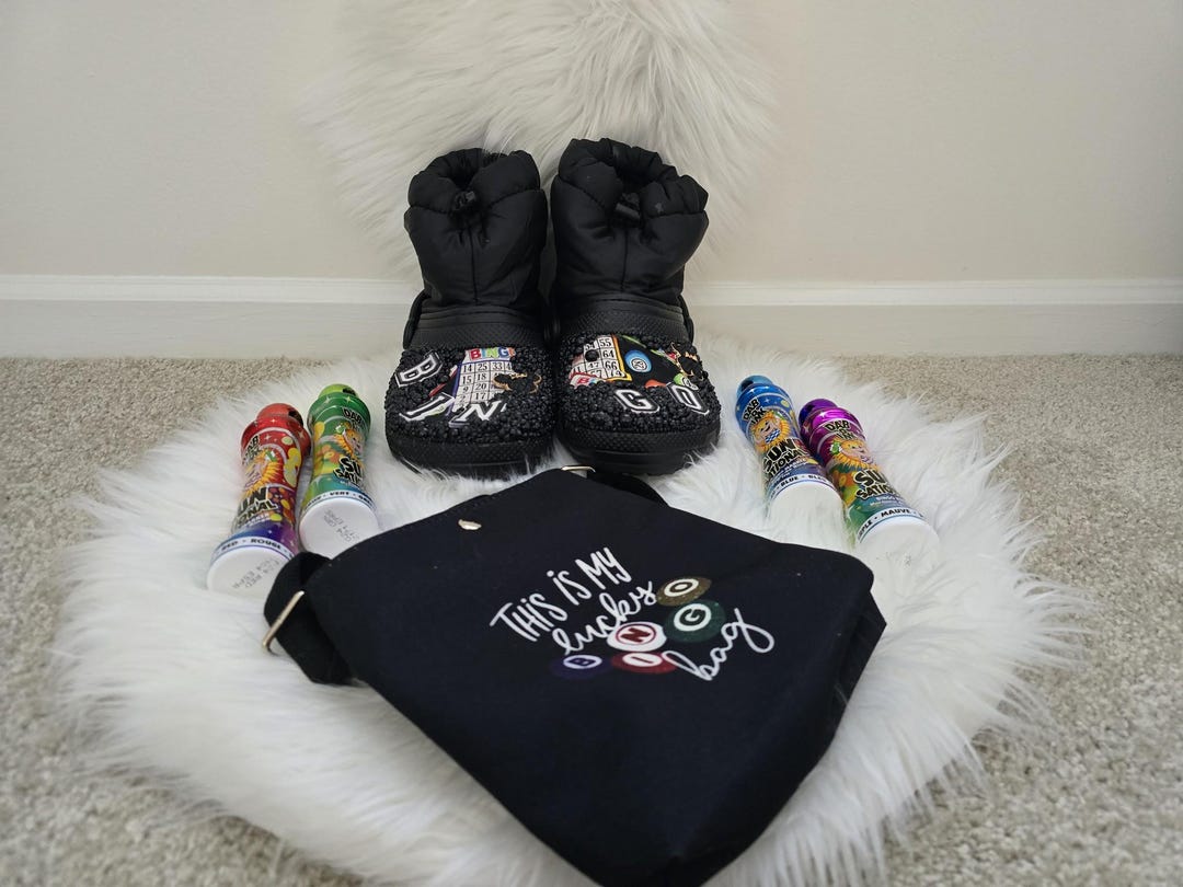 Puff Boot Bingo Clogs W/ Full Embellishments (adult) - Etsy