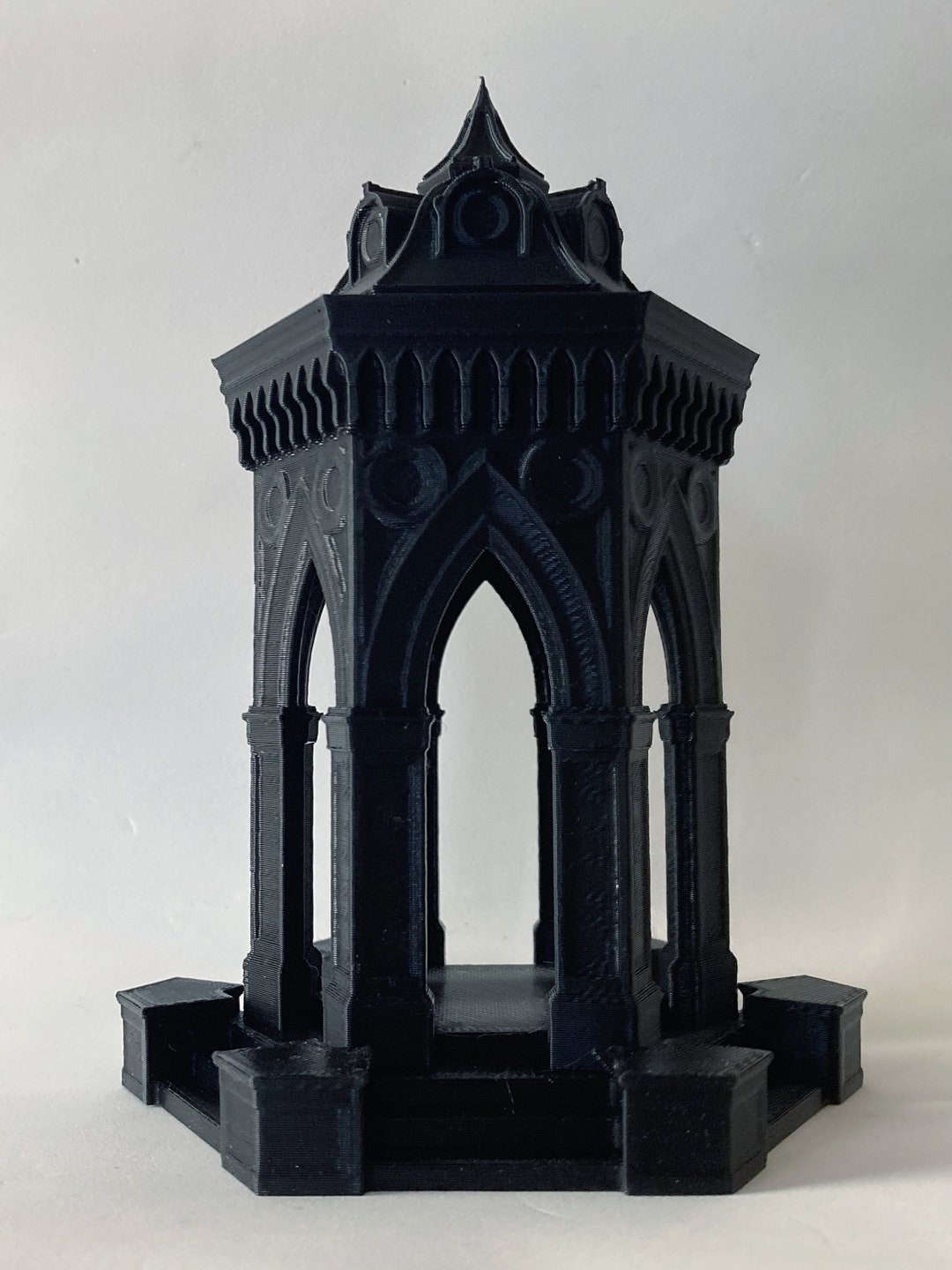 Miniature Gothic Gazebo – Haunted Fairy Garden Decor – Dark Cottagecore ...
