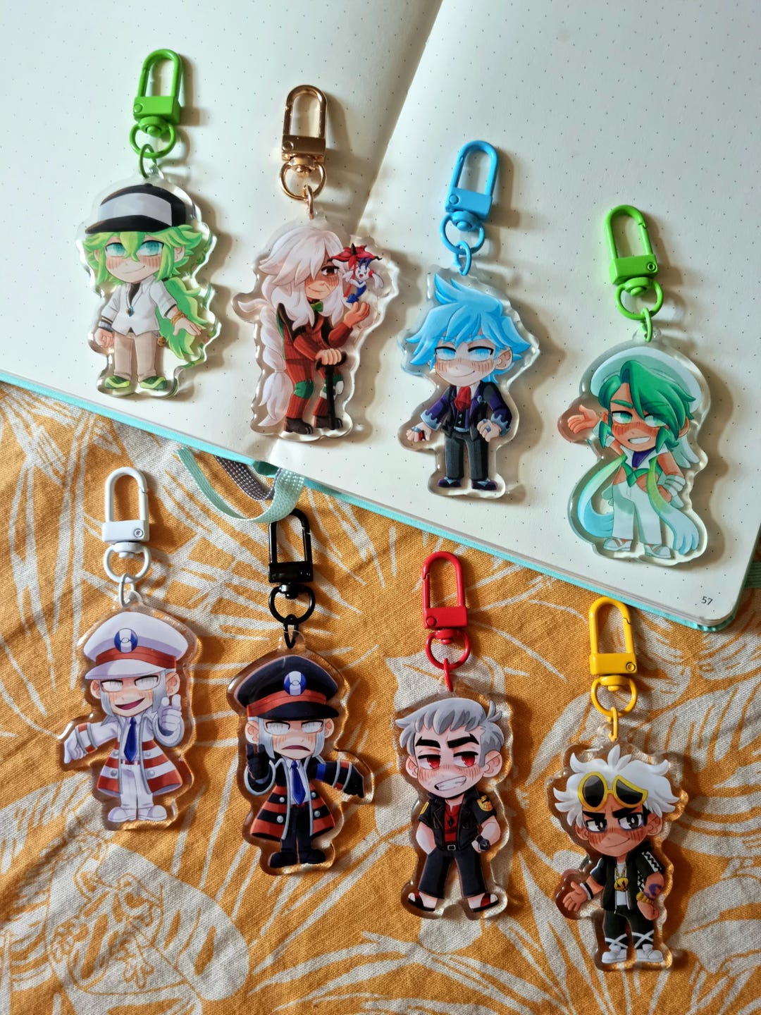 Pkmn Character Charms // AZ, Emmet, Guzma, Ingo, N, Nanu, Steven Stone ...