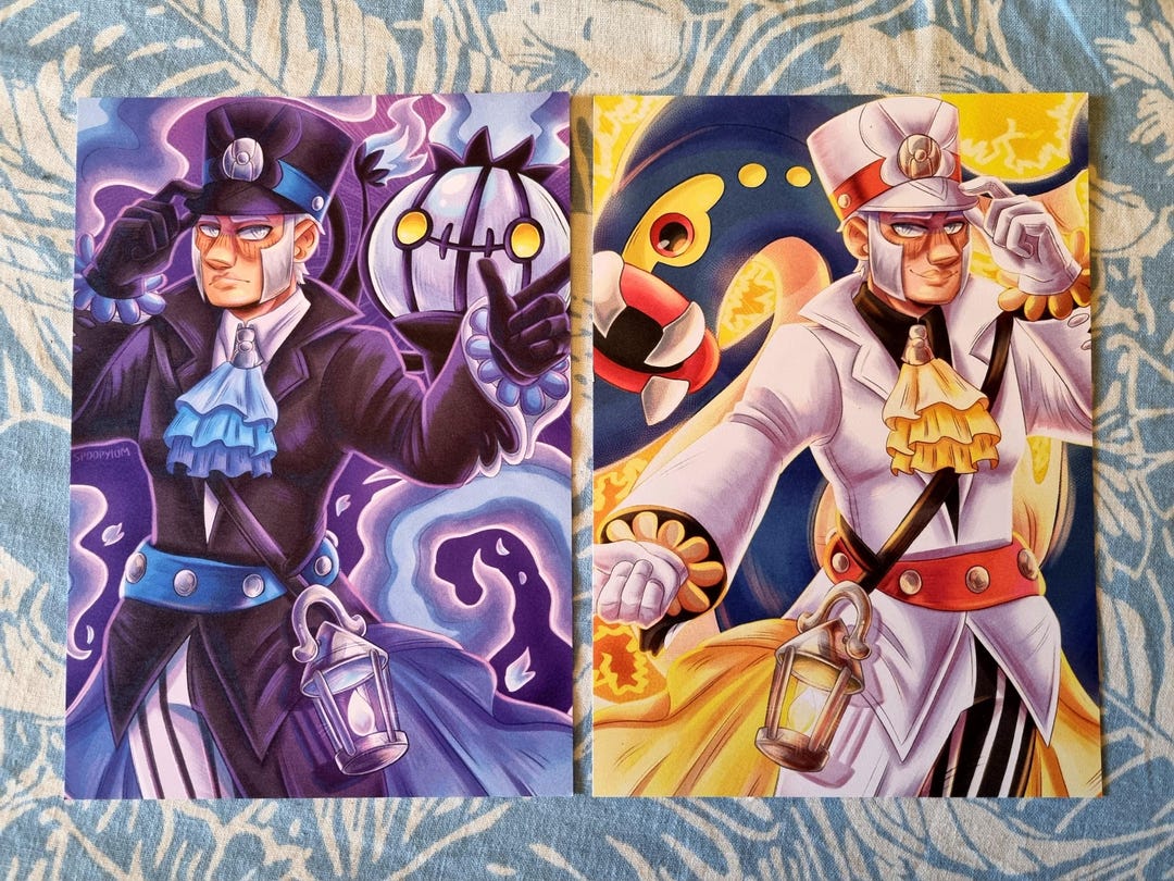 Pkmn Subway Masters Ingo and Emmet // A5 Prints - Etsy