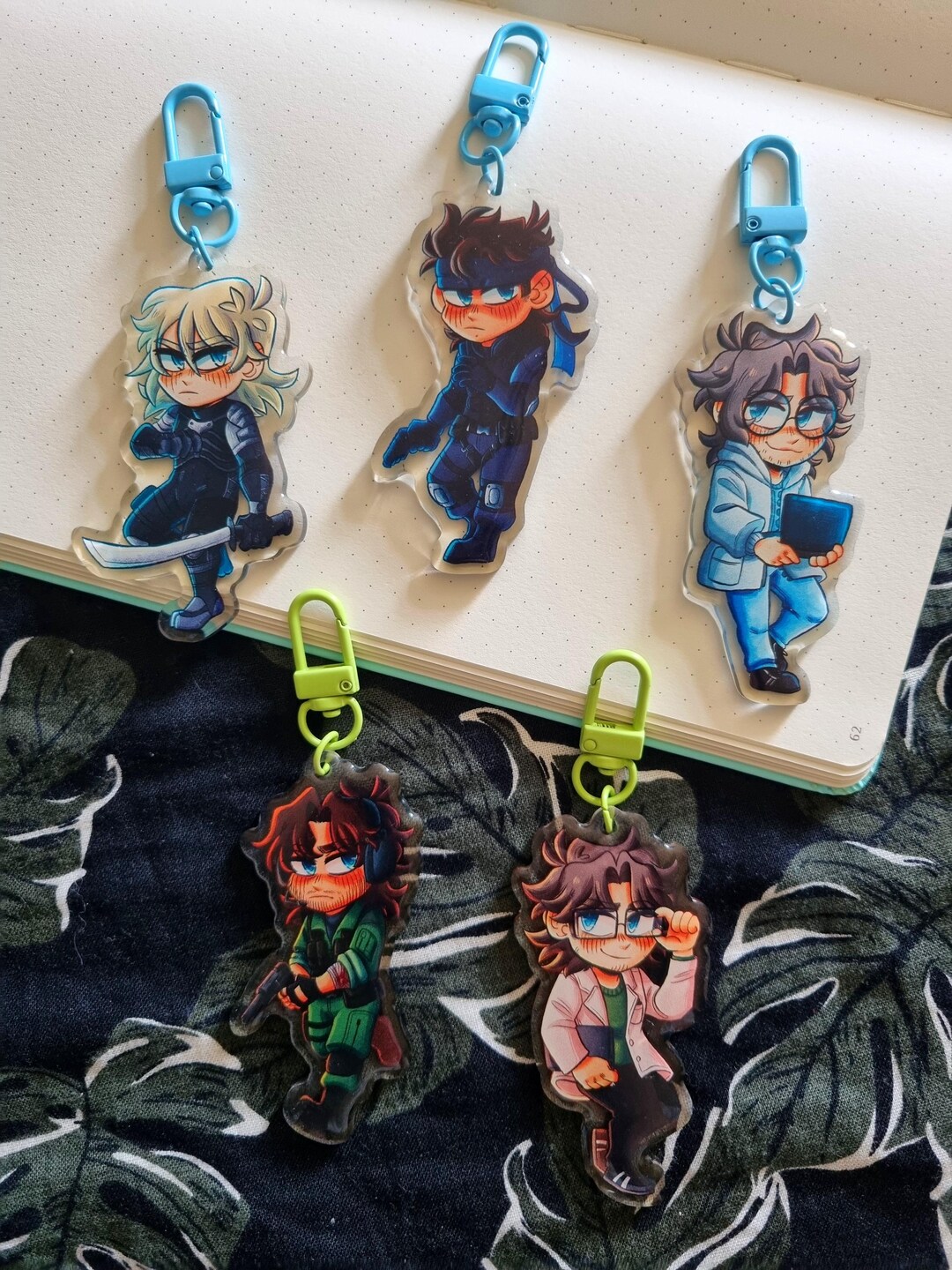 Metal Gear Solid Character Charms // Solid Snake, Otacon, Pliskin ...