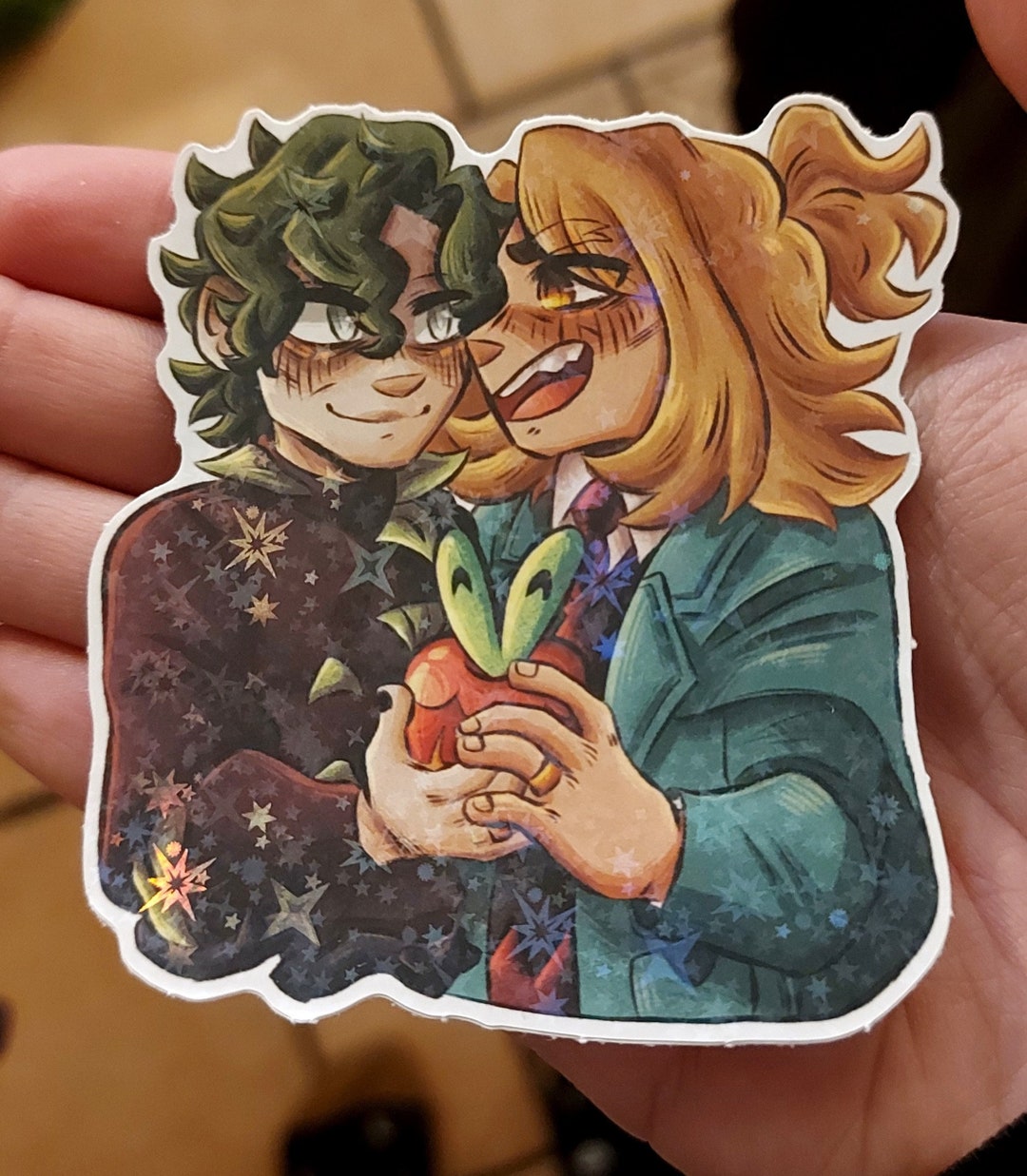 Ephemeralartshipping Holographic Sticker // Pokemon Scarlet - Etsy