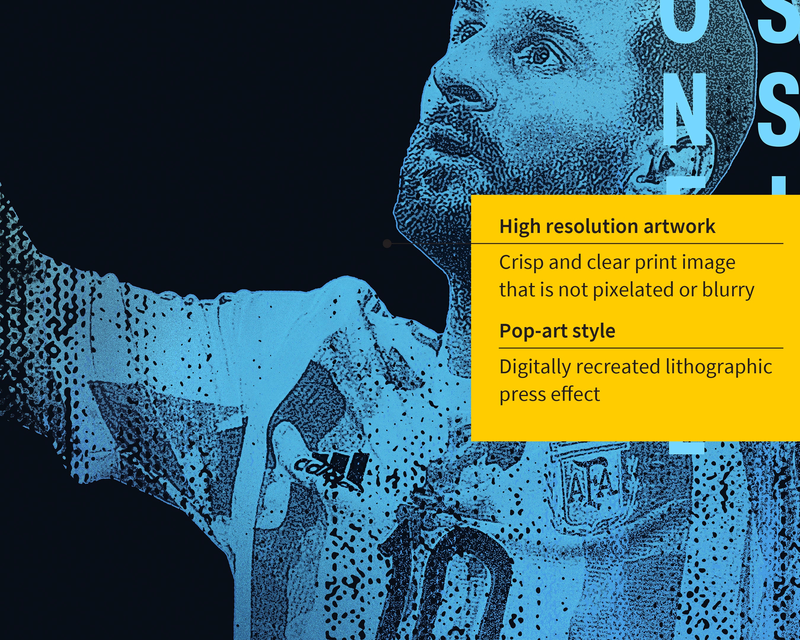 Lionel Messi Fan Poster/pop-art 80s Graphic Portrait - Etsy Hong Kong