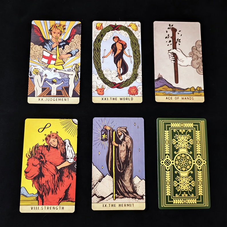 Handcrafted Tarot Deck: Vintage Comic Art, Celtic Symbolism - Etsy