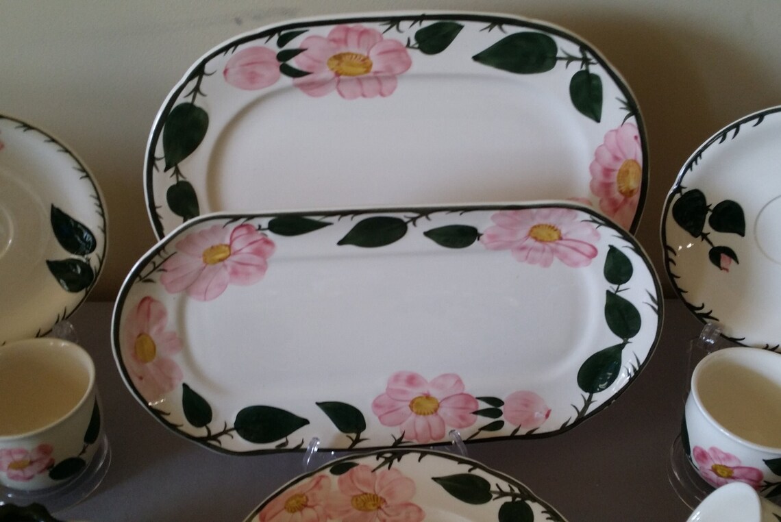 35pc Villeroy and Boch, Wild Rose Series Extensive Breakfast Service for 6. Wedding or Shower ...