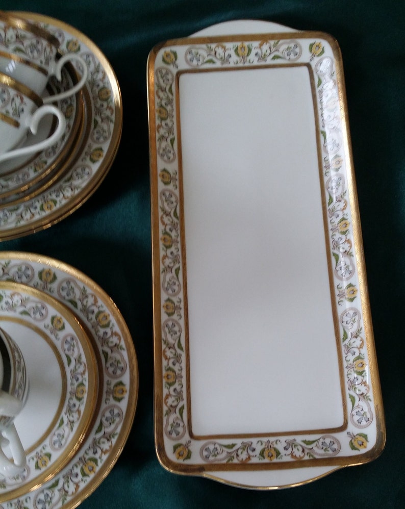 Seltmann Weiden Bavaria. Tea/coffee Lunch Set for 4, Gold Trim ...