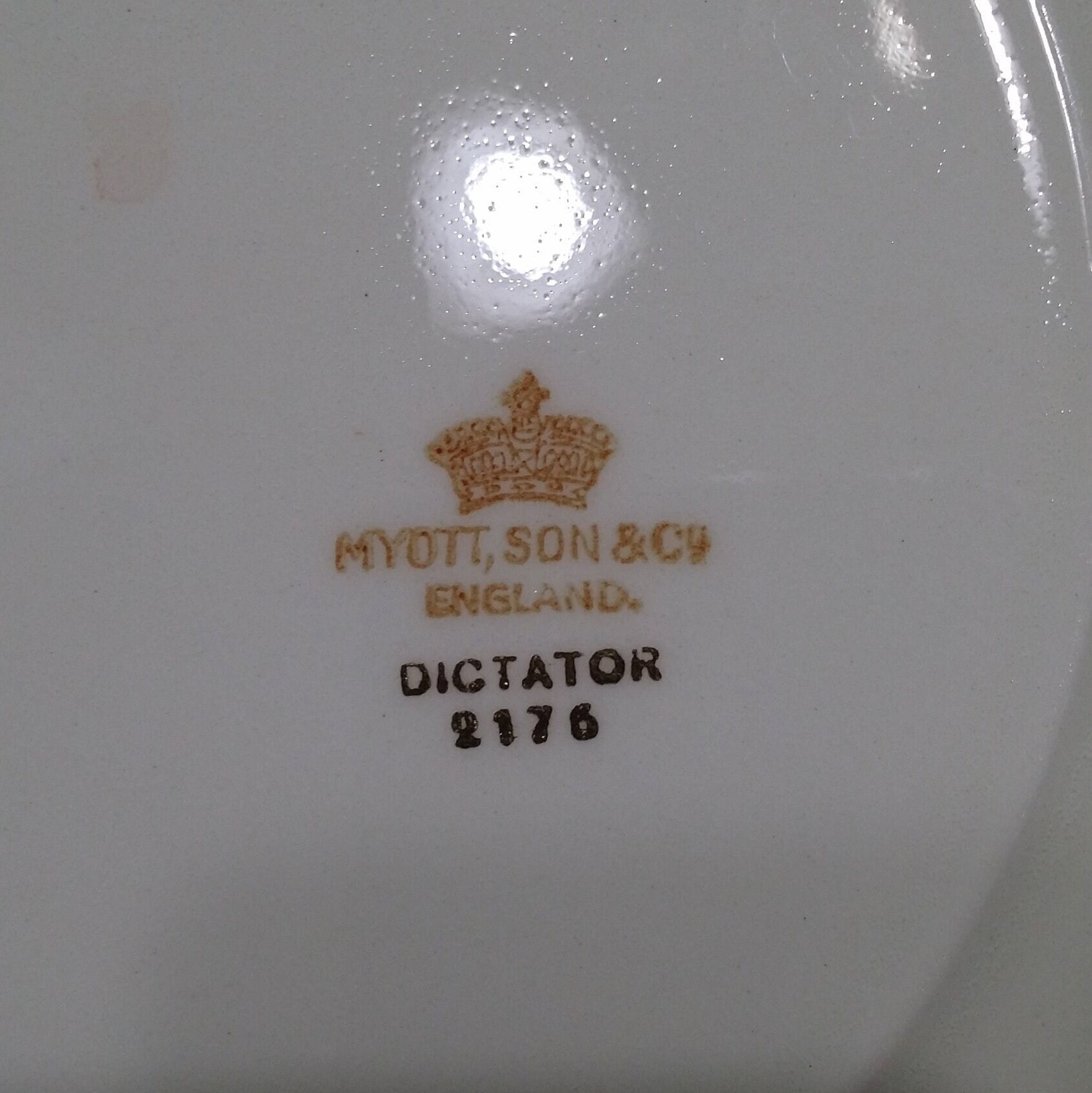 ART DECO, Myott, Sons & Co. Dinner Set for 12, 'dictator' Pattern 2176 ...