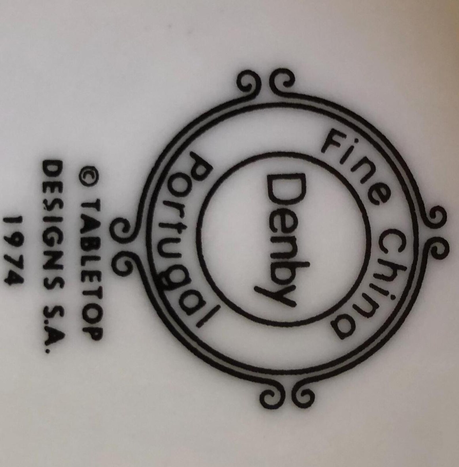 2 Denby Wonderland Pattern Pedestal Bowls. Vintage. Made in Portugal ...