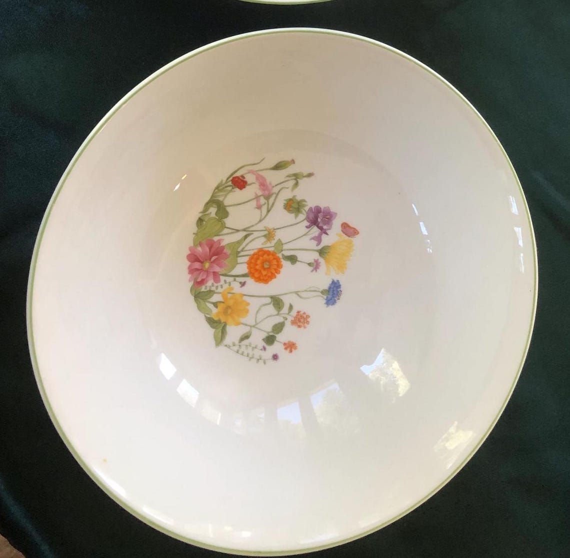 2 Denby Wonderland Pattern Pedestal Bowls. Vintage. Made in Portugal ...