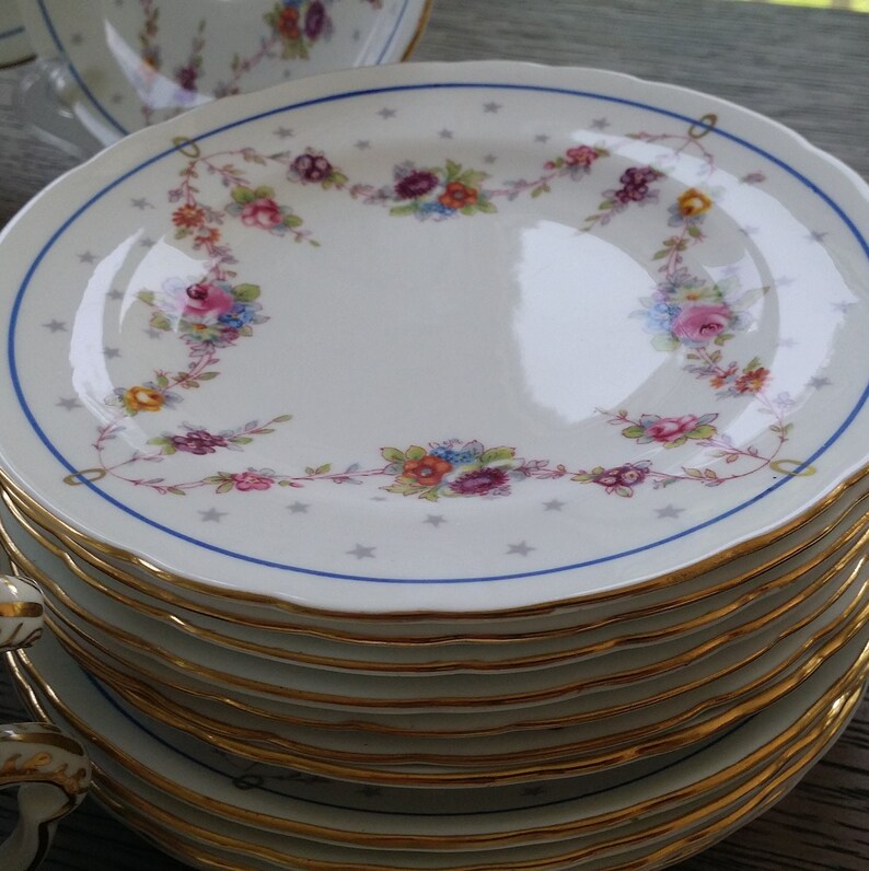 Rare Find, 56 Pc. Royal Crown Derby, Melrose Pattern, 8 Complete Place ...