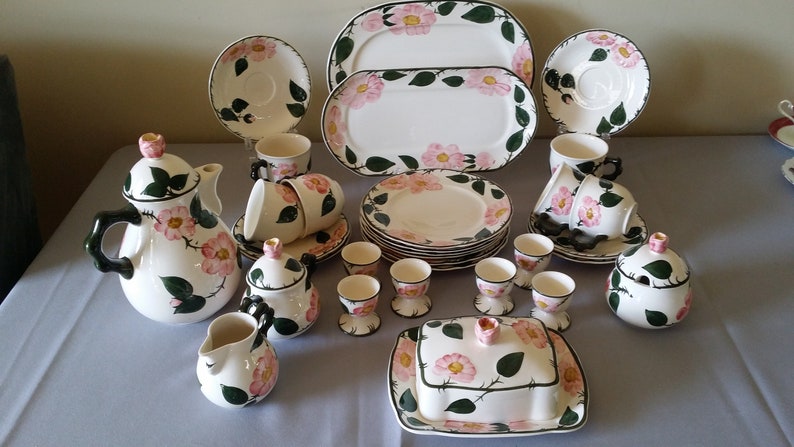 35pc Villeroy and Boch Wild Rose Series Extensive Breakfast - Etsy