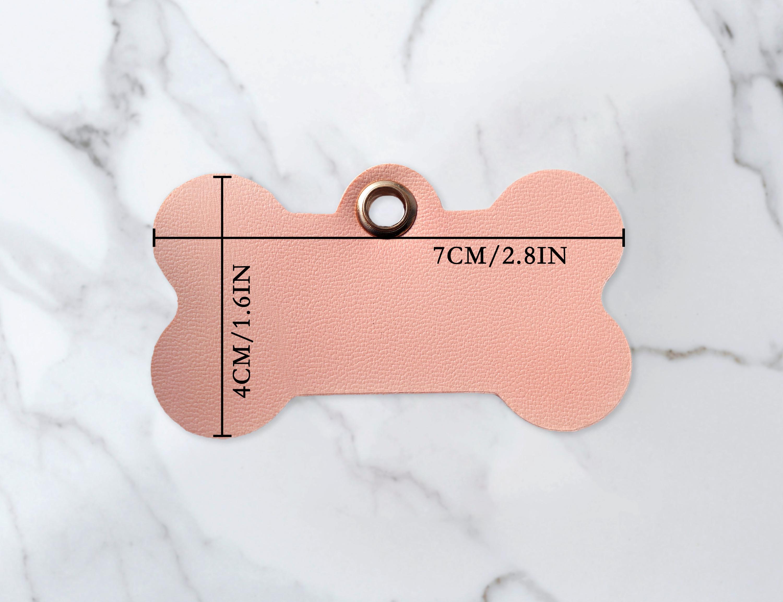 Custom Leather Pet Tag, Personalized Engraved Pet Name Tag, Custom Pet ...