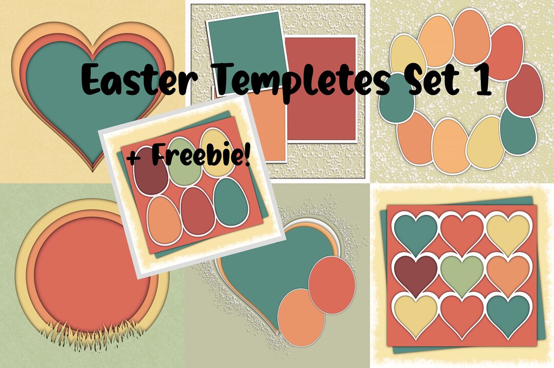 Easter Templates - Set 1 - Etsy