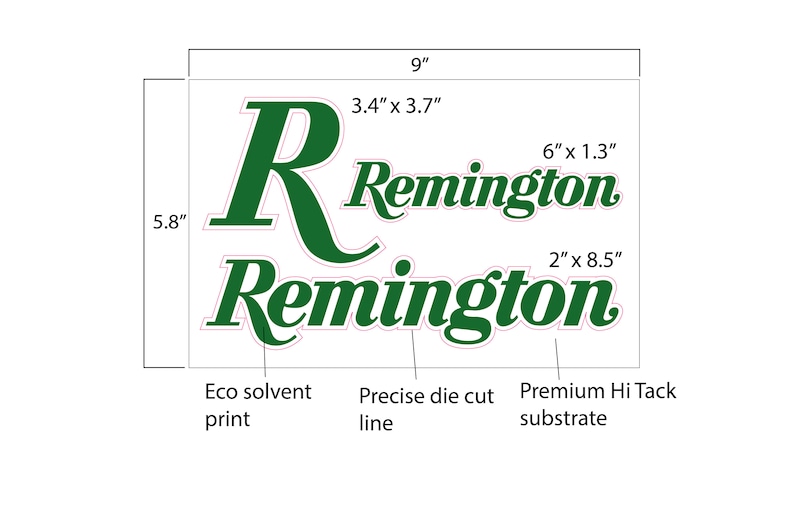 Reminton Decal - Etsy