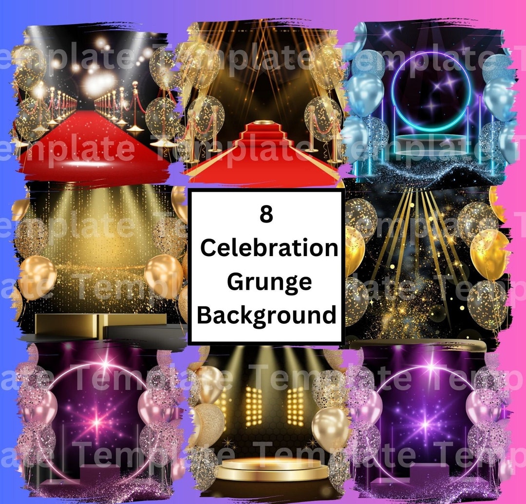 Grunge Background Design CANVA Editable Template - Etsy