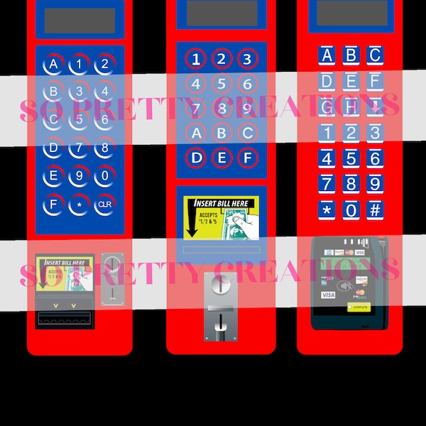 Vending Machine Money Panel - Etsy