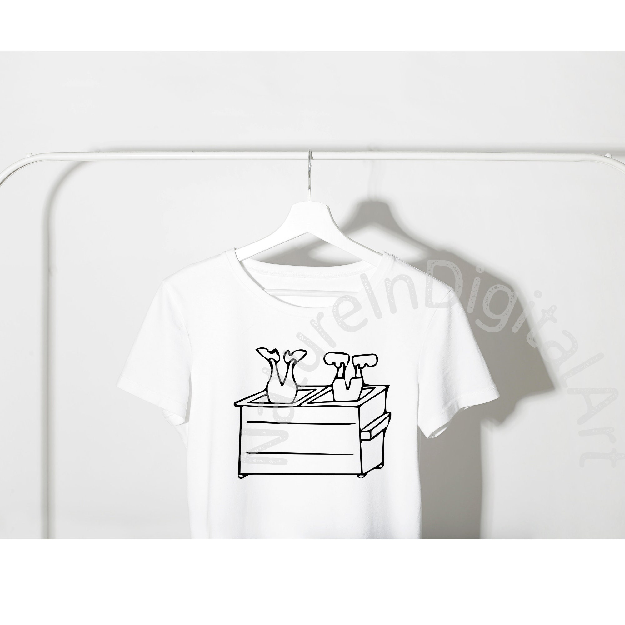 Dumpster Diving Instant Digital Download Hand Drawn Dumpster - Etsy