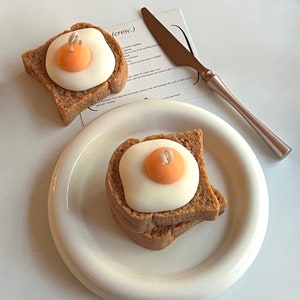 Mini Egg Toastie Bread Stack | Handmade Modern Realistic Food Candle ...