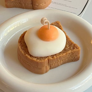 Mini Egg Toastie Bread Stack | Handmade Modern Realistic Food Candle ...