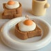 Mini Egg Toastie Bread Stack Handmade Modern Realistic Food Candle ...
