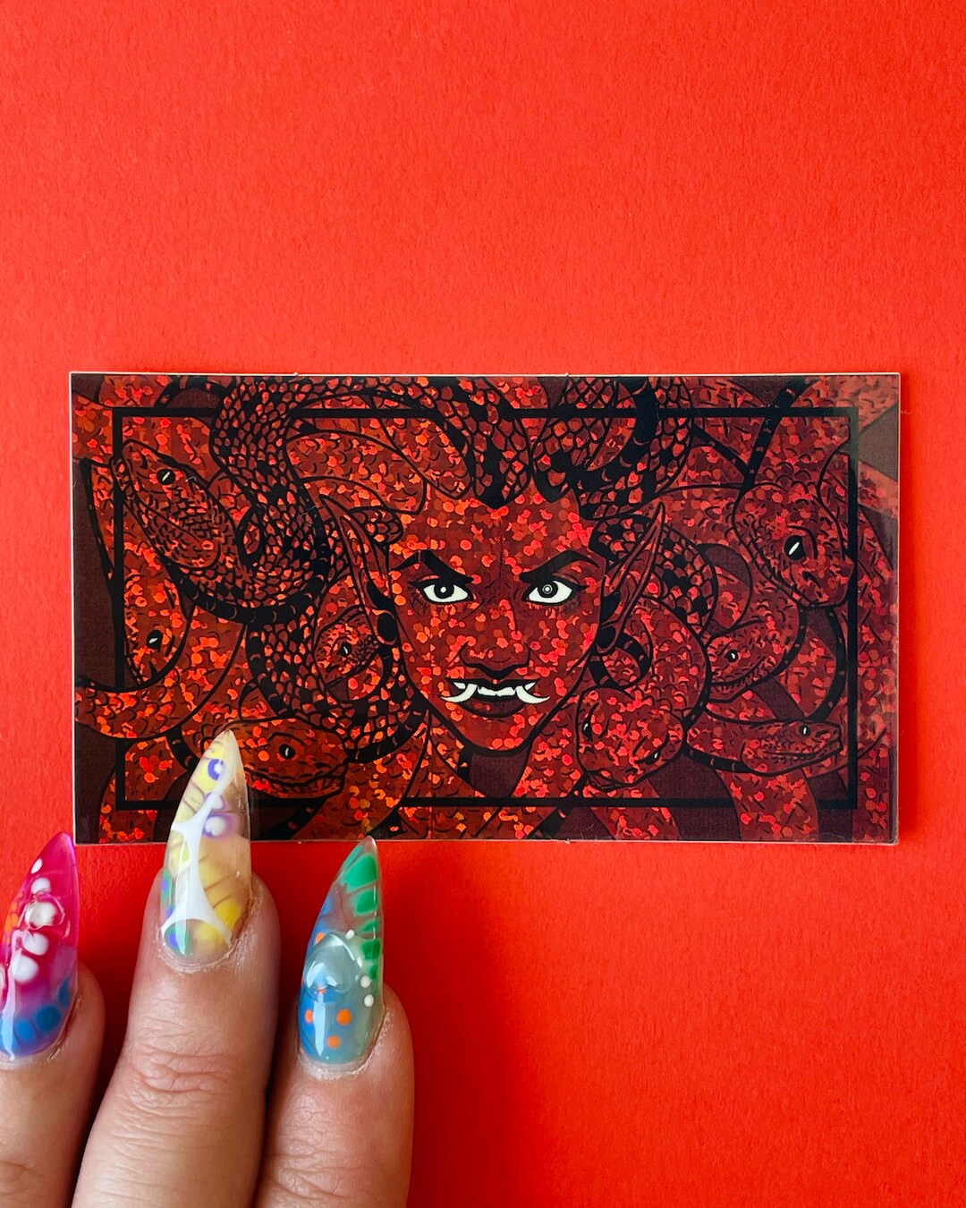 Glitter Gorgon Sticker Original Art Monster Girl Fantasy DND TTRPG ...