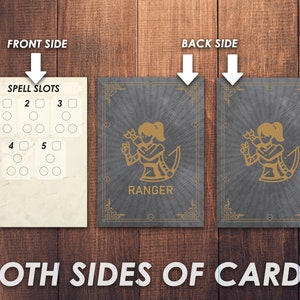 Dnd Ranger Spell Slot Tracker Card: Dungeons and Dragons 5e (PDF) - Etsy