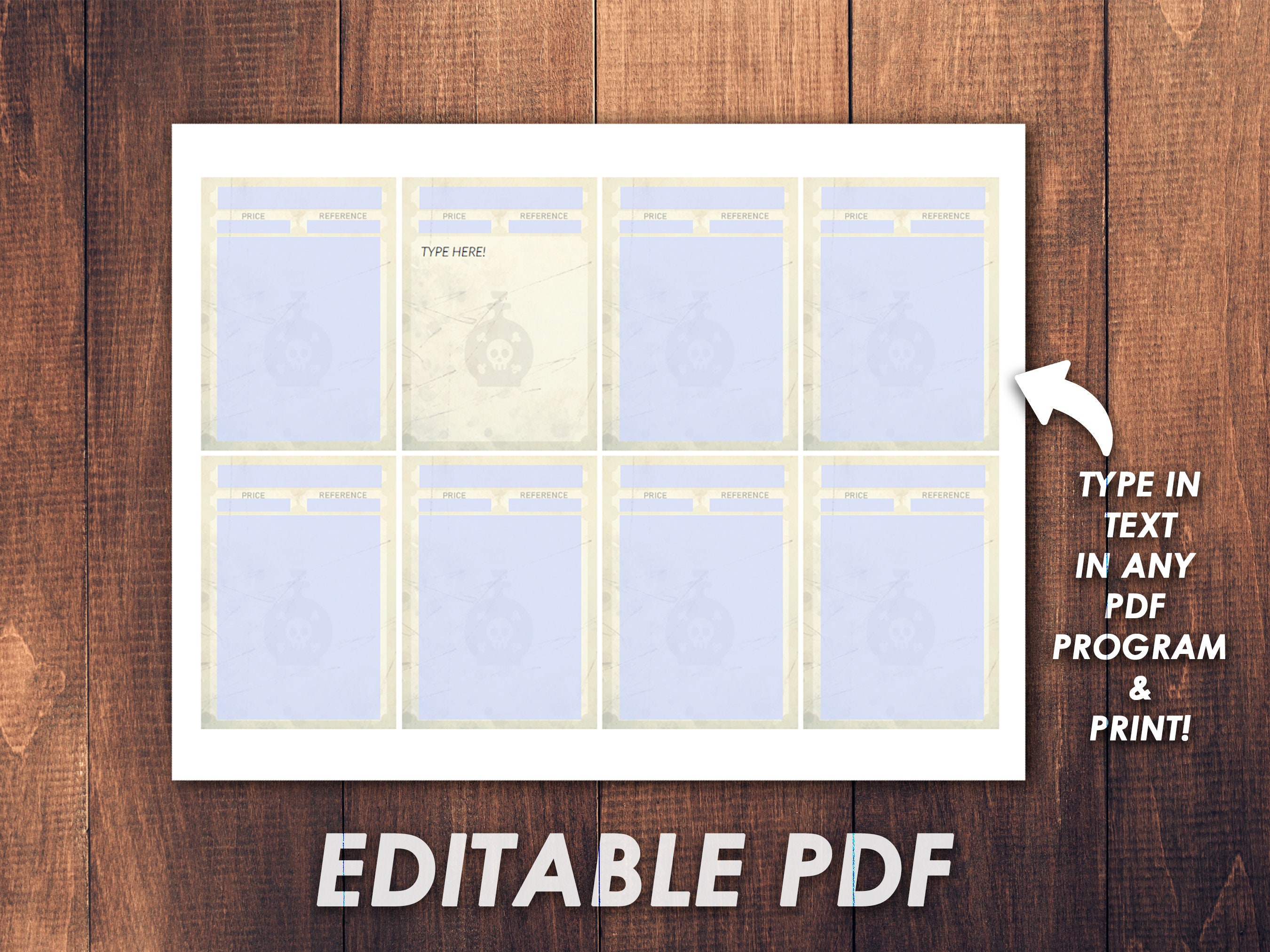Dnd Poison Item Cards | Fillable 5e Equipment (PDF) - Etsy