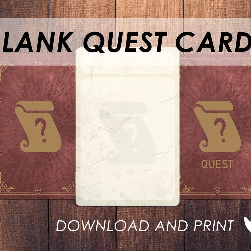 Quest Cards Rpg - Etsy UK