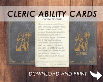 Dnd 5e Ability Cards - Etsy