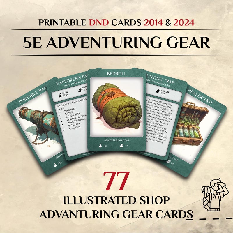 Equipment Sheet Dnd - Etsy UK