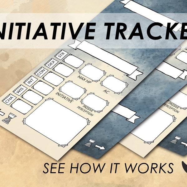 Initiative Tracker - Etsy