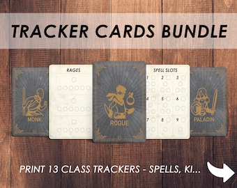 Dnd Ability Cards for Every Class - Etsy