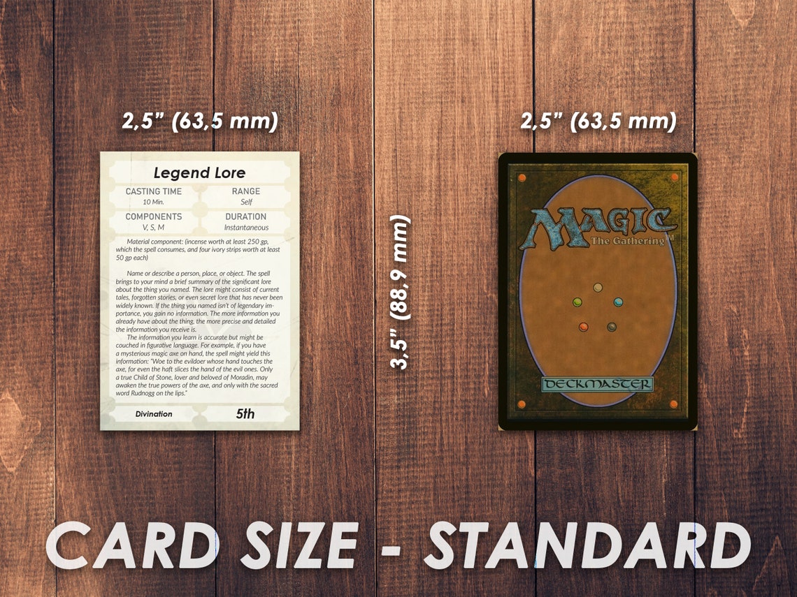 Dnd Spell Cards ALL CLASSES Dnd Accessories Dnd - Etsy UK