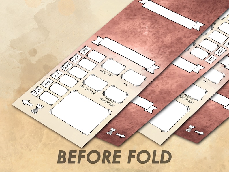 Dnd Initiative Tracker Dnd Dm Screen Accessories Character - Etsy