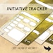D&D 5e Initiative Tracker Printable Dungeons and Dragons Character ...