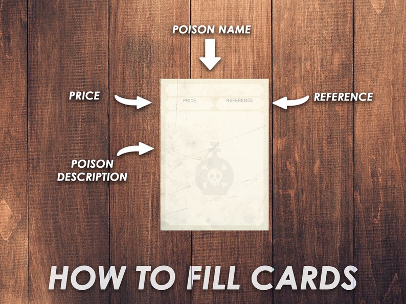 Dnd Poison Item Cards | Fillable 5e Equipment (PDF) - Etsy