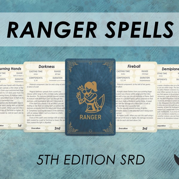 Dnd 5e Character Sheet Ranger - Etsy