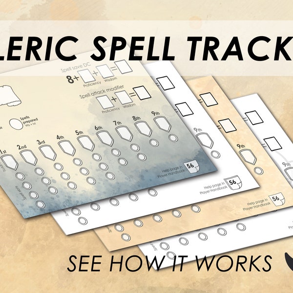 Dnd Spell Printable Sheet - Etsy