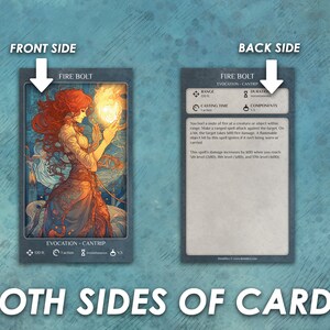 Illustrated Cantrips Spell Cards | Dungeons and Dragons 5e (PDF) - Etsy