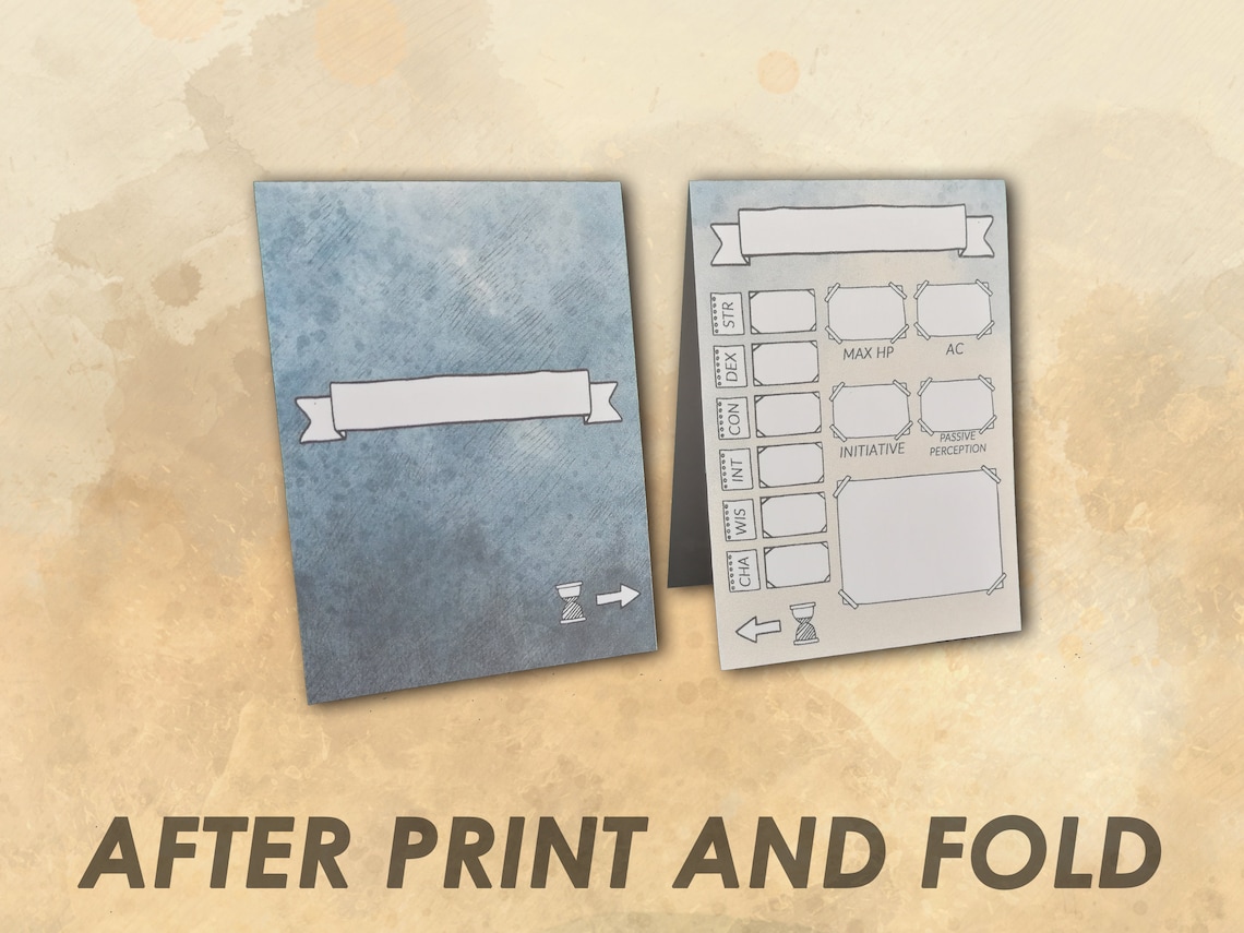 D&D 5e Initiative Tracker Printable Dungeons and Dragons - Etsy Australia