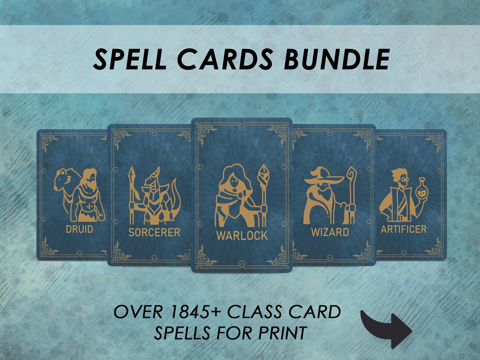 Dnd Spell Cards for Every Class MEGA SPELLS BUNDLE D&d Spellbook Spell ...