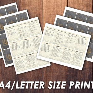 Dnd Sorcerer Ability Cards | Dnd Player Class Accessories | Dungeons ...