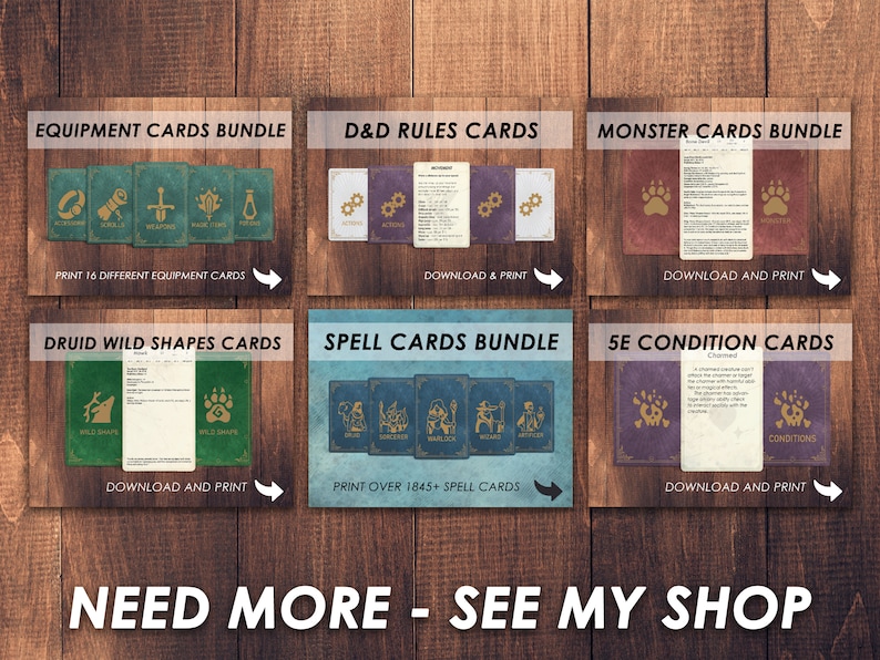 Dnd Ability Cards for Every Class MEGA ABILITIES BUNDLE - Etsy